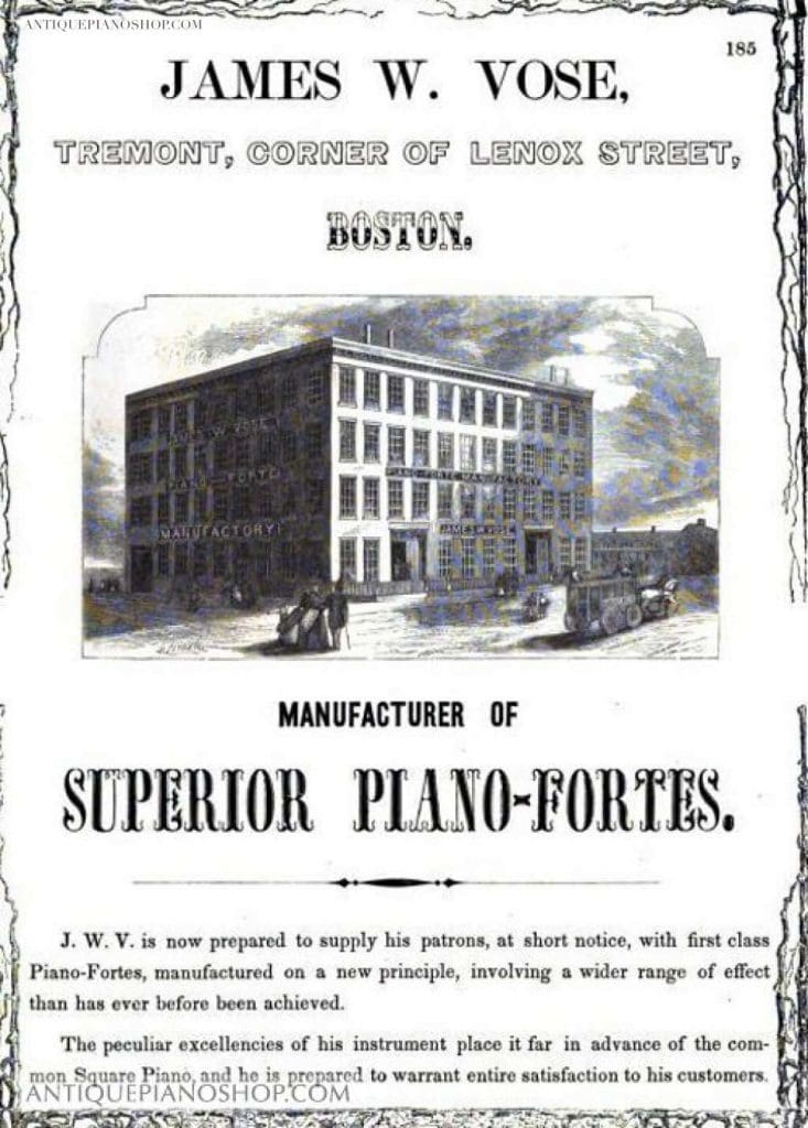 Vose, James W. - Antique Piano Shop, Inc.