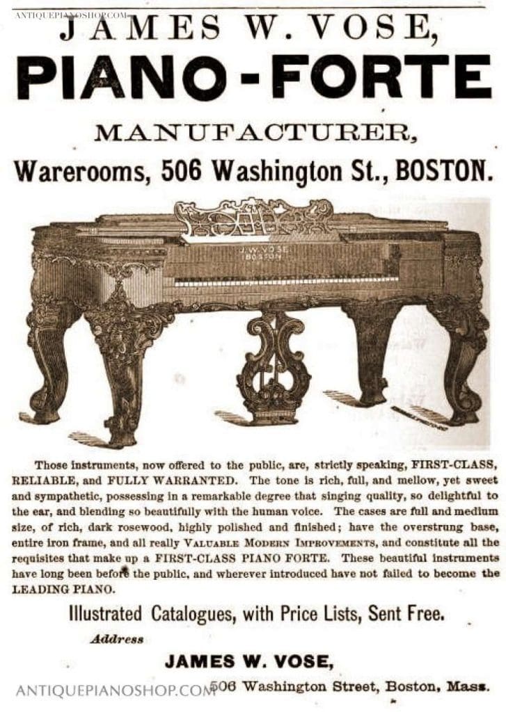 Vose, James W. - Antique Piano Shop, Inc.