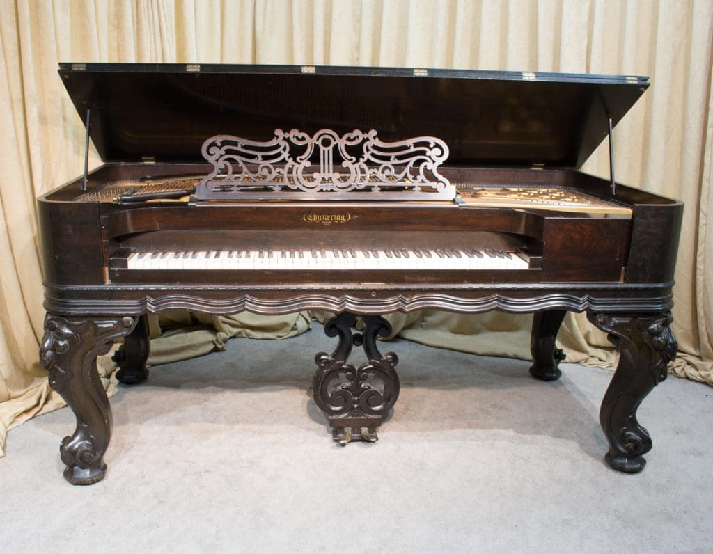 Late Model Victorian Chickering & Sons Square Piano - Antique Piano ...