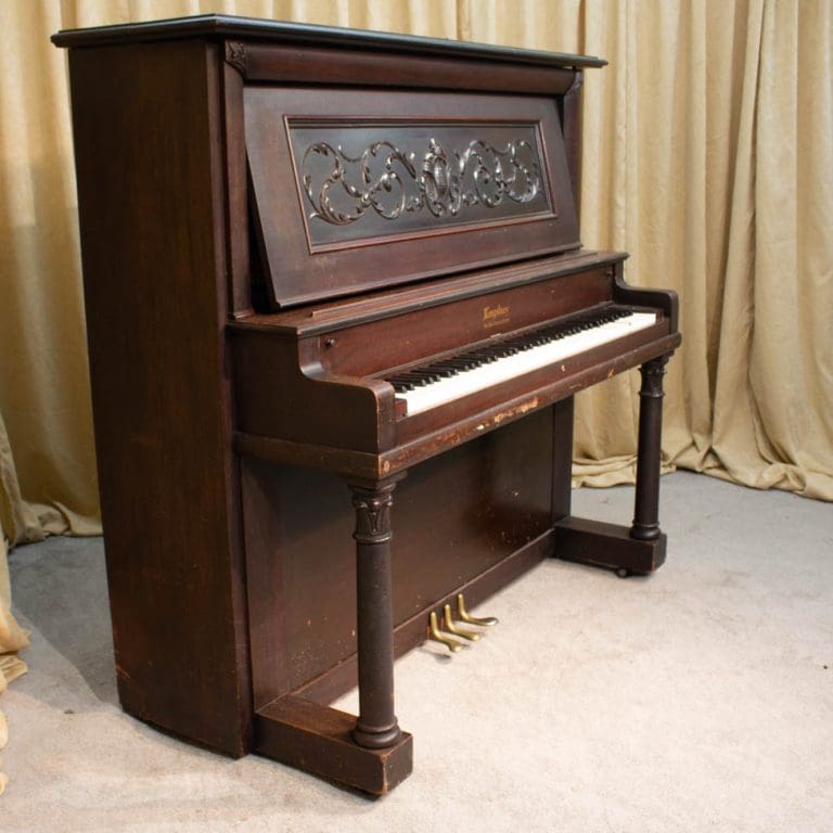 Kimball Oak Victorian Upright Piano - Antique Piano Shop, Inc.