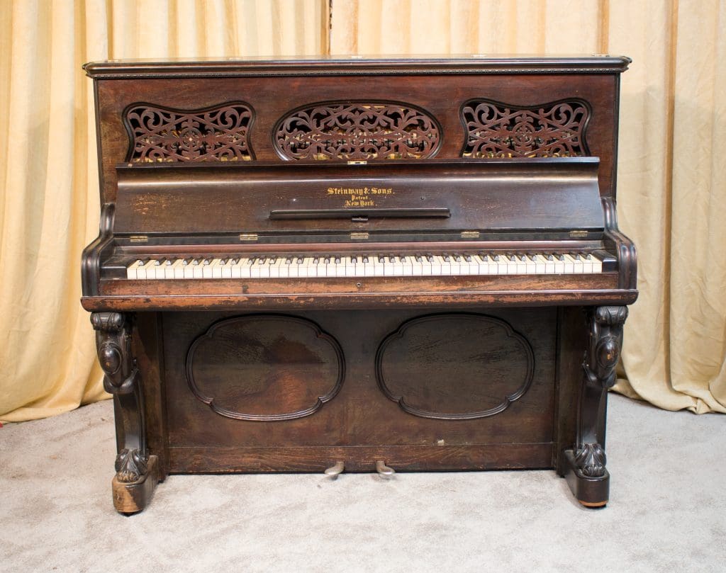 Steinway Victorian Cottage Upright Piano - Antique Piano Shop, Inc.