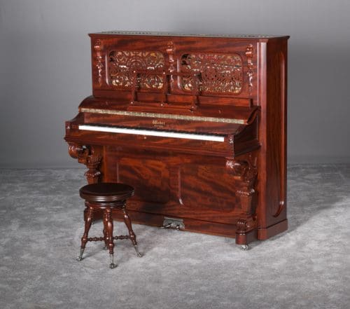 Weber Mahogany Victorian Upright Piano - Antique Piano Shop, Inc.