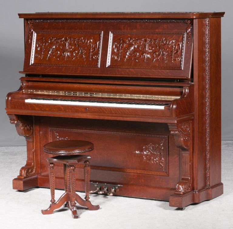 Ivers & Pond Oak Victorian Upright Piano - Antique Piano Shop, Inc.