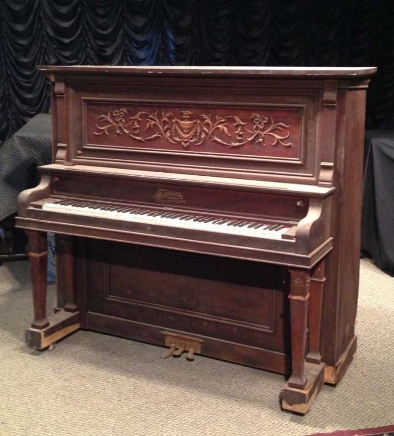 Schiller Late Victorian Style Upright Piano - Antique Piano Shop, Inc.