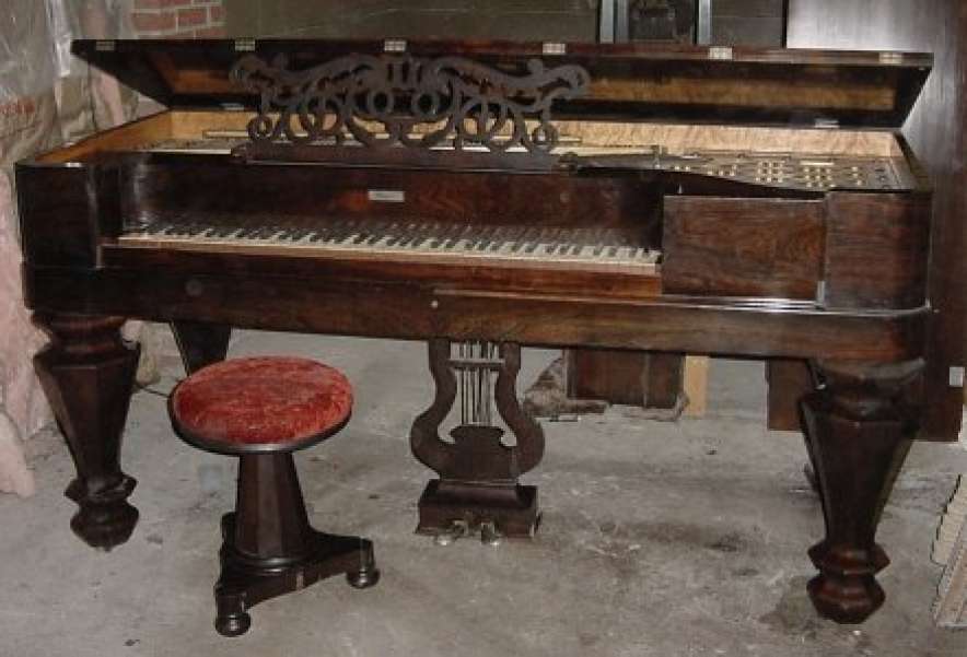 Stodart & Dunham Empire Style Square Grand Piano - Antique Piano Shop, Inc.