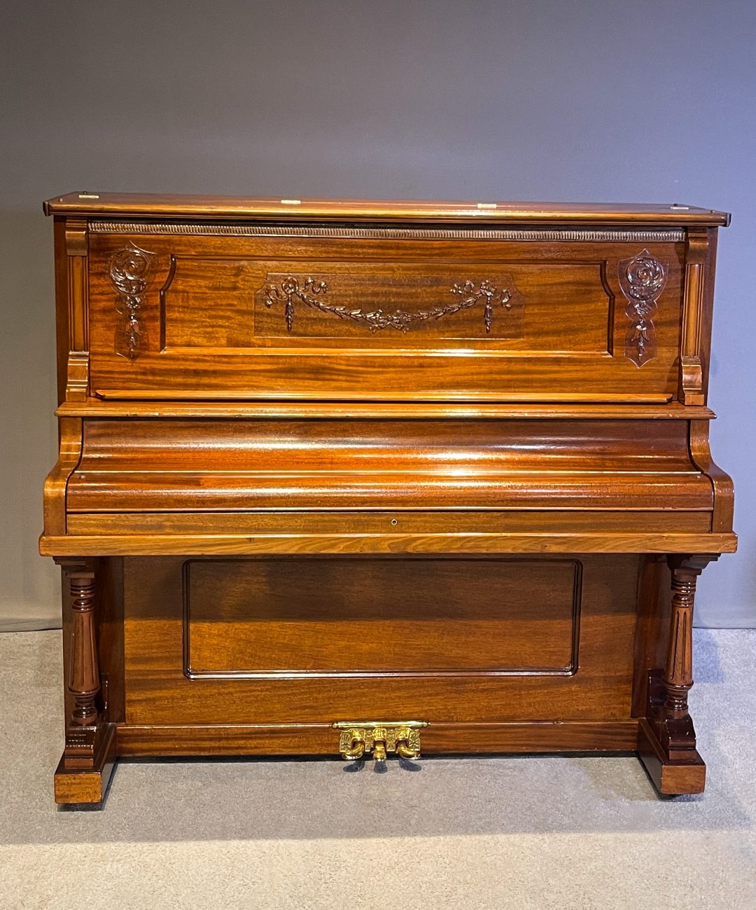 Huntington Edwardian Style Upright Piano - Antique Piano Shop, Inc.