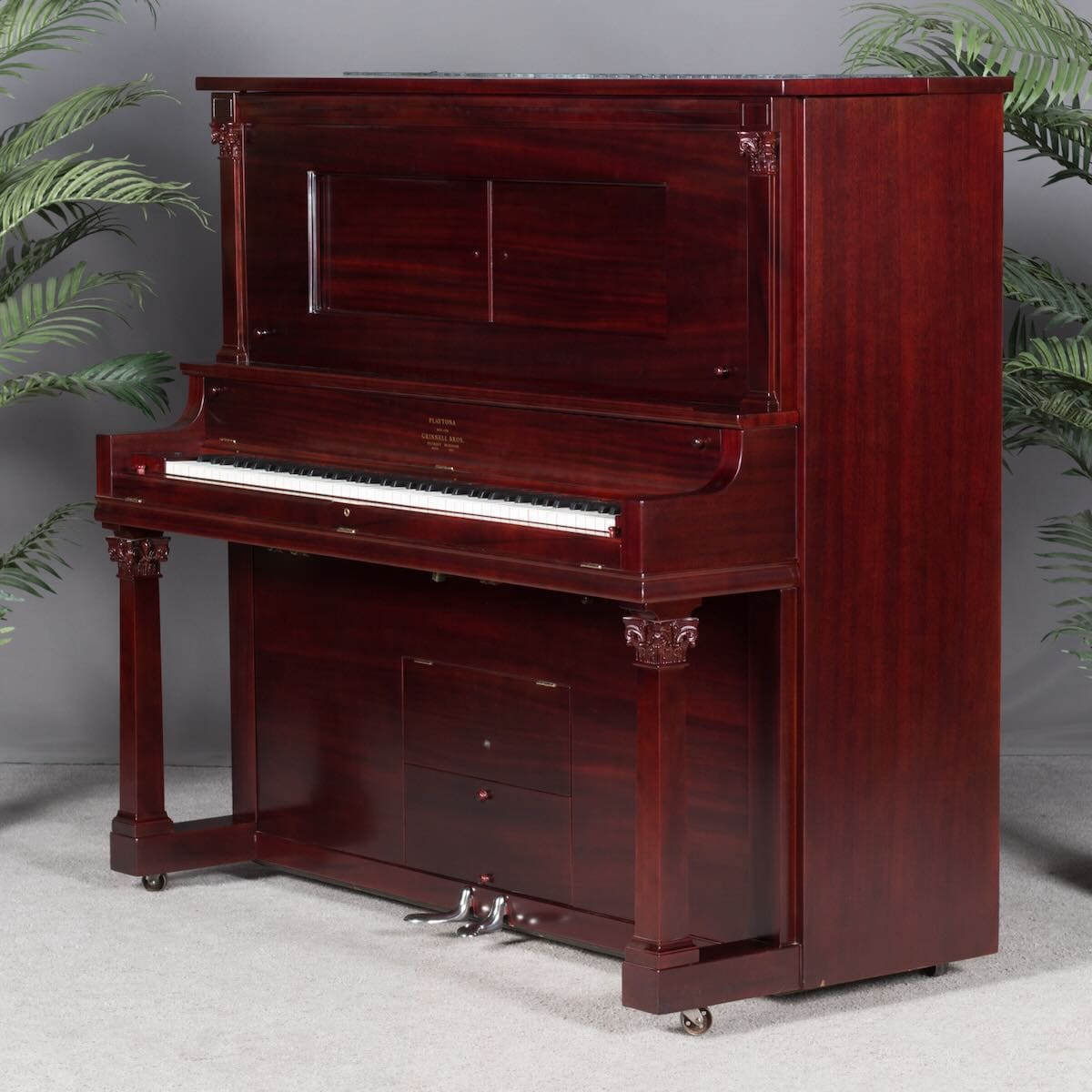 Grinnell Brothers “Playtona” Model Upright Player Piano - Antique Piano ...